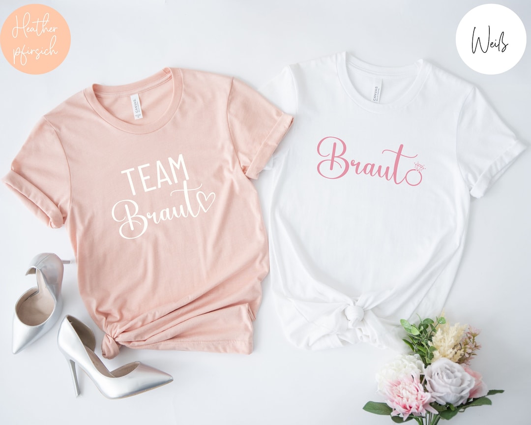 JGA Shirts, Team Braut Shirt, JGA Ideen, Junggesellenabschied T-Shirts ...