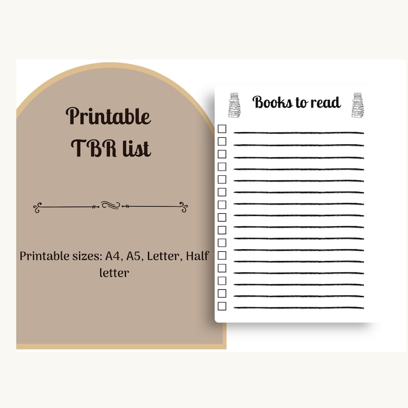 Books to Read List, Book Reading Tracker Printable , Book List ... Books to Read List, Book Reading Tracker Printable , Book List ...