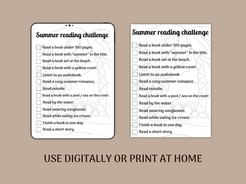Summer Reading Challenge Printable Reading Challenge Printable Reading ...