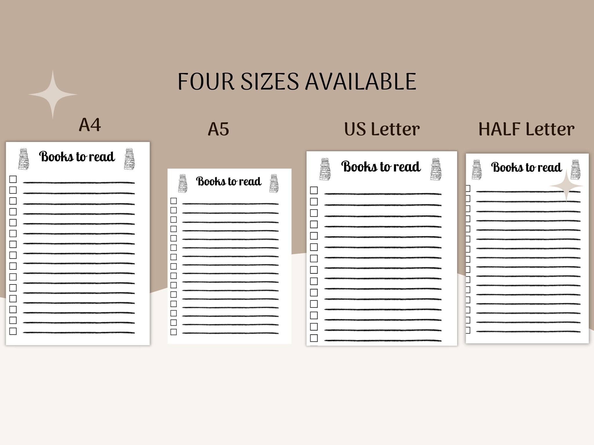 Books to Read List, Book Reading Tracker Printable , Book List ...