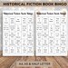 Printable Historical Fiction Book Bingo Reading Challenge (A4, A5, Half ...