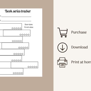 Book Series Tracker - Printable Book Series Tracker - Printable ...
