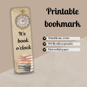 Printable Bookmark - Reading Quote - Waterpaint Bookmark - Digital ...