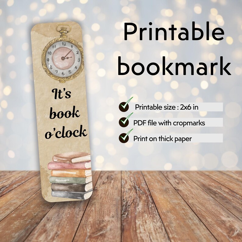Printable Bookmark - Reading Quote - Waterpaint Bookmark - Digital ...