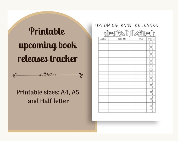 Printable Monthly Reading Challenge Tracker - Printable Journal Page ...