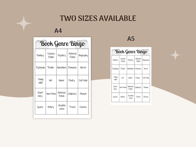 Book Genre Bingo - Printable Book Bingo - Printable Tracker - Reading ...
