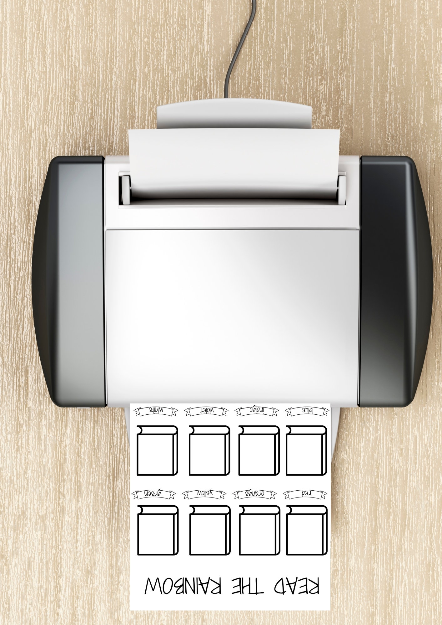 Read the Rainbow Challenge Printable Tracker Reading Challenge Book ...