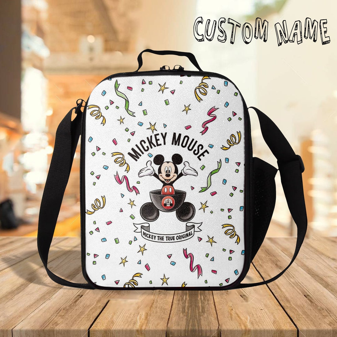 Mickey Mouse Lunch Bag, Disney Mickey Bag, Custom Lunch Box Bag ...