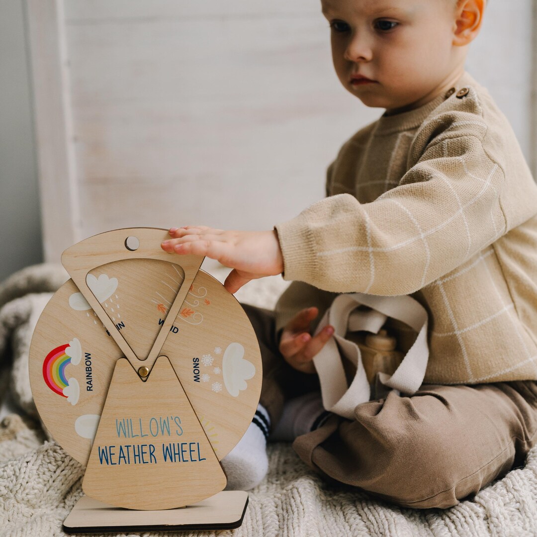Montessori Weather Wheel: Educational Sensory Toy for Toddlers - Etsy