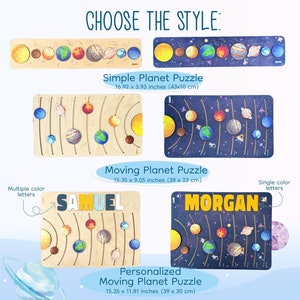 Custom Solar System Name Puzzle: Montessori Astronomy Gift - Etsy