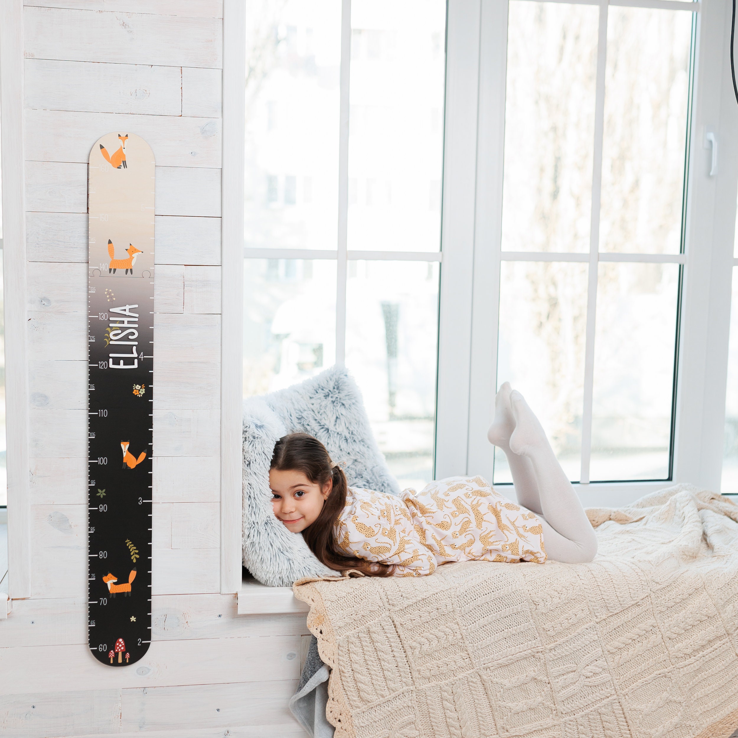 Wooden Growth Chart for Kids, Personalized Growth Chart Ruler, Kids ...