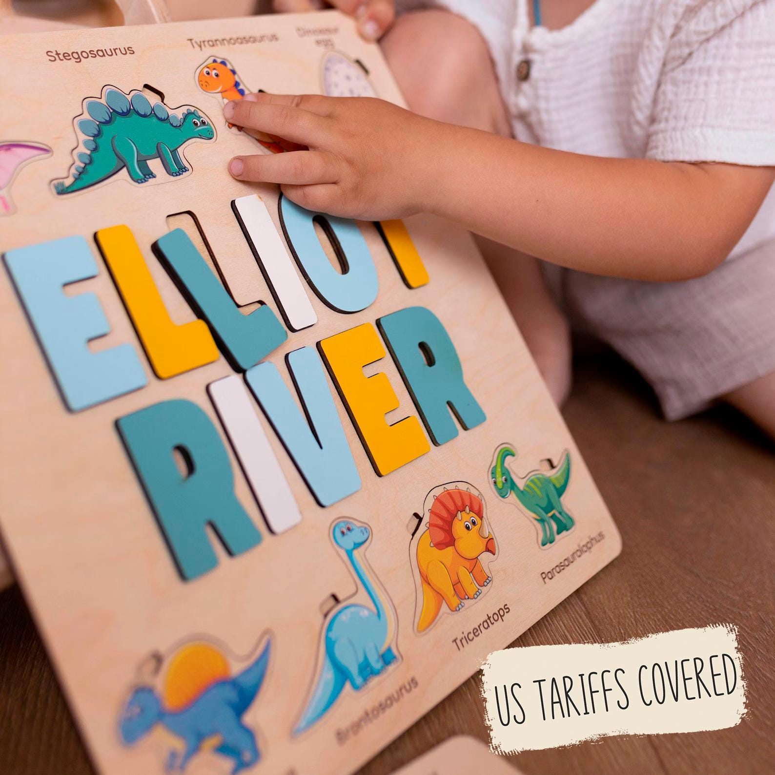 Personalized Ocean Animal Name Puzzle: Montessori Learning Toy - Etsy