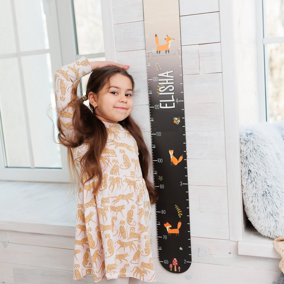 Personalized Growth Chart Ruler, Height Marker for Toddler, Wood Height ...