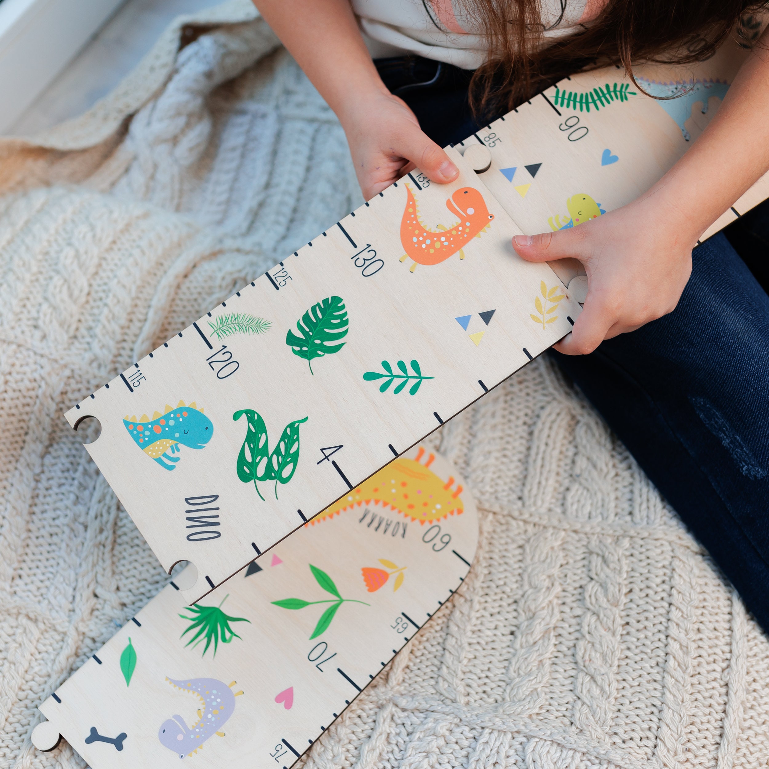 Wooden Growth Chart for Kids, Personalized Growth Chart Ruler, Kids ...
