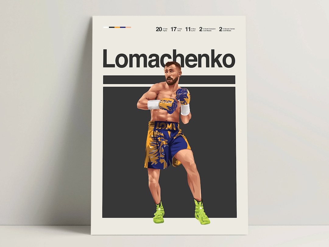 Vasiliy Lomachenko Poster, Boxing Poster, Modern Boxing Print ...