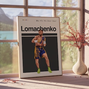 Vasiliy Lomachenko Poster, Boxing Poster, Modern Boxing Print ...