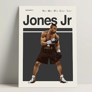 Roy Jones Jr Poster, Boxing Poster, Modern Boxing Print, Minimalist ...