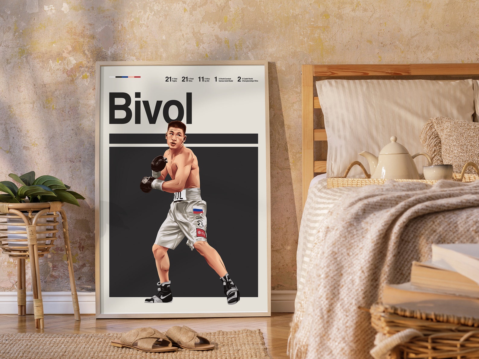 Dmitry Bivol Poster, Boxing Poster, Modern Boxing Print, Minimalist ...