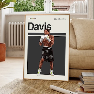 Gervonta Davis Poster, Boxing Poster, Modern Boxing Print, Minimalist ...
