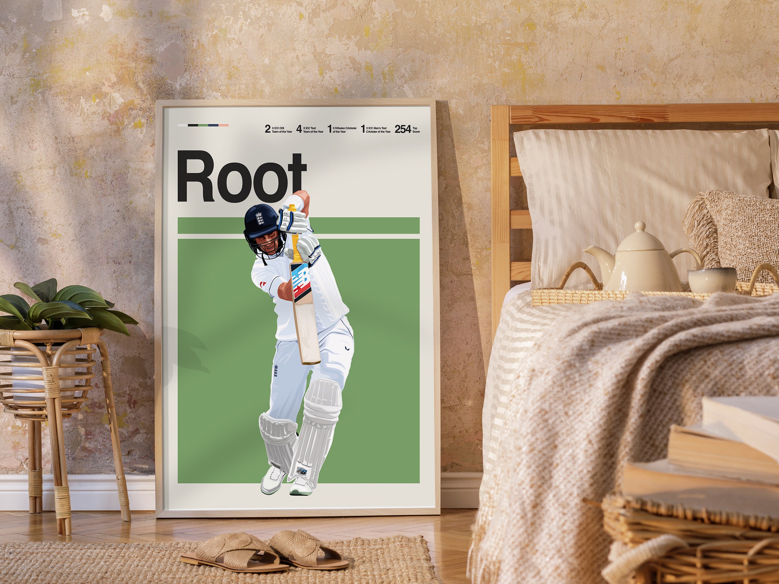 Joe Root Poster, Cricket Poster, England Cricket Team Wall Art, Cricket ...