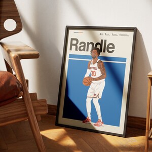Julius Randle Poster, Basketball Poster, NBA Basketball Print ...