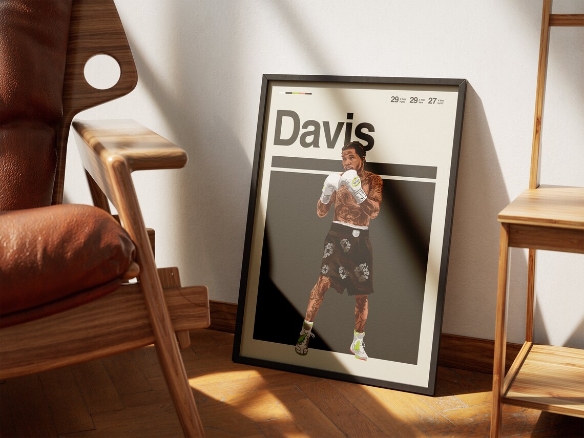 Gervonta Davis Poster, Boxing Poster, Modern Boxing Print, Minimalist ...