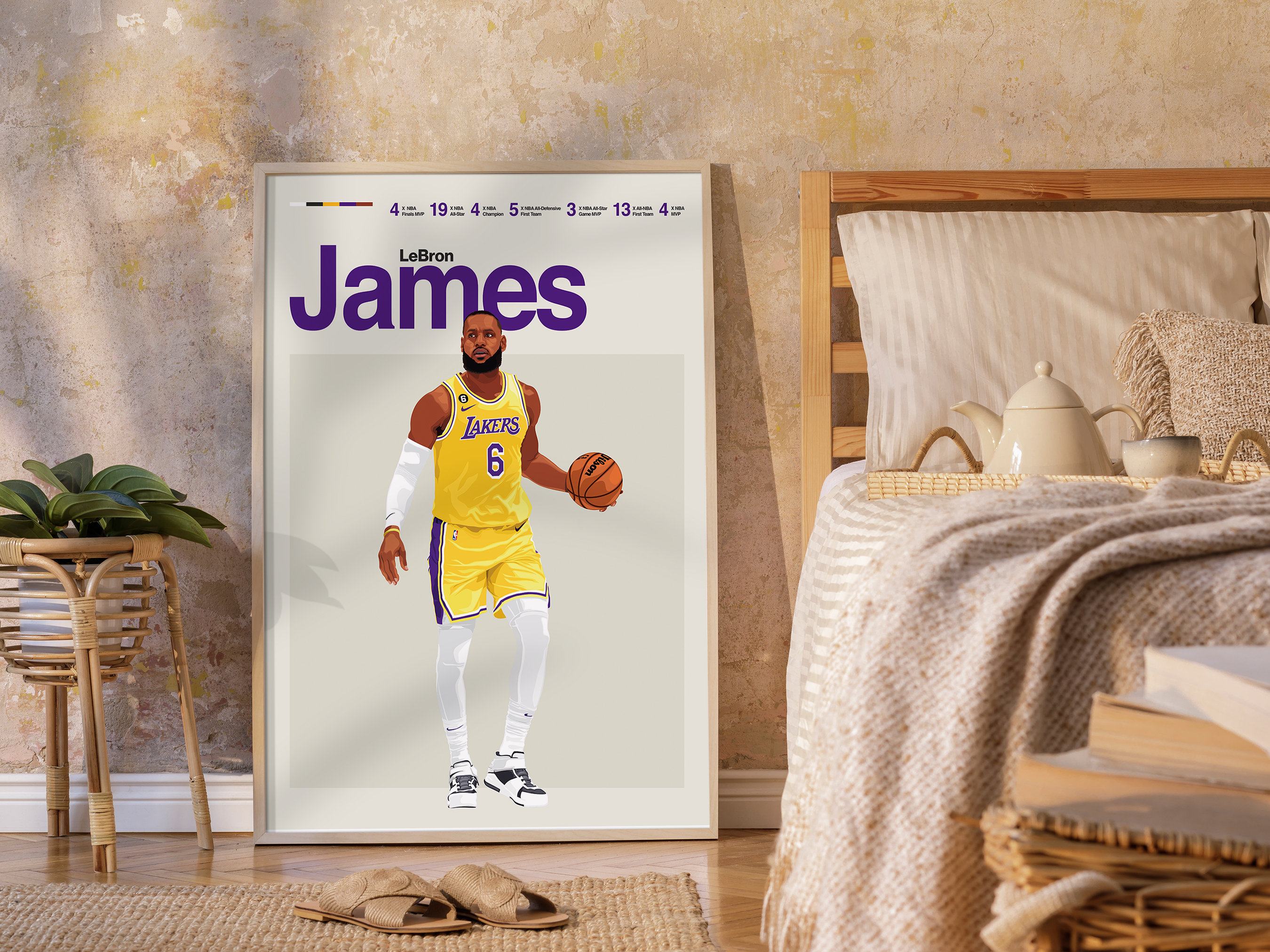 Lebron James Poster, Basketball Poster, NBA Basketball Print ...