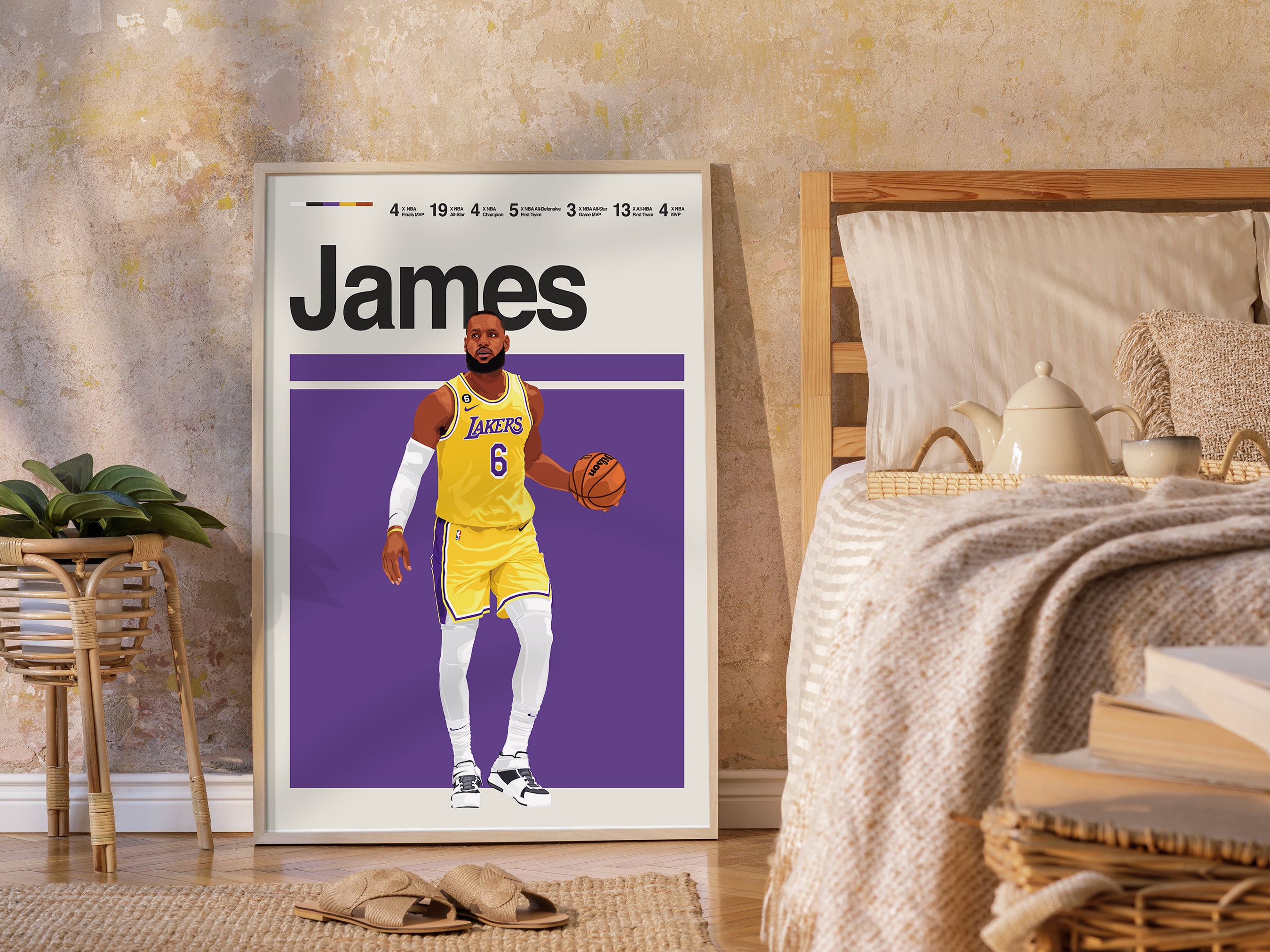 Lebron James Poster, Basketball Poster Download NBA Basketball Print ...