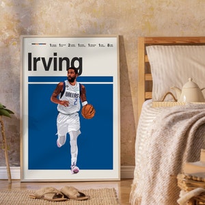 Kyrie Irving Poster, Basketball Poster, NBA Basketball Print ...