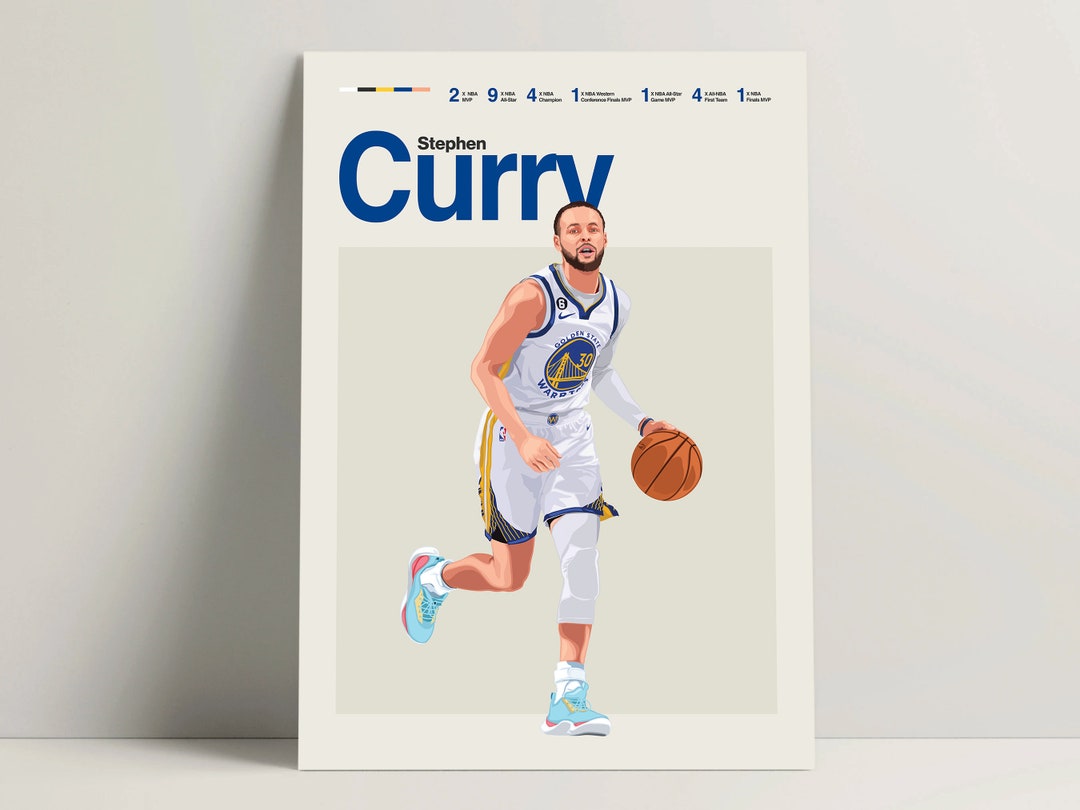 Stephen Curry Poster, Basketball Poster, NBA Basketball Print ...