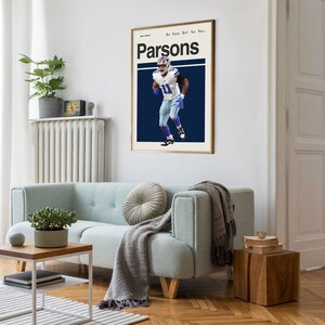 Micah Parsons Poster, Football Poster, American Football Print ...