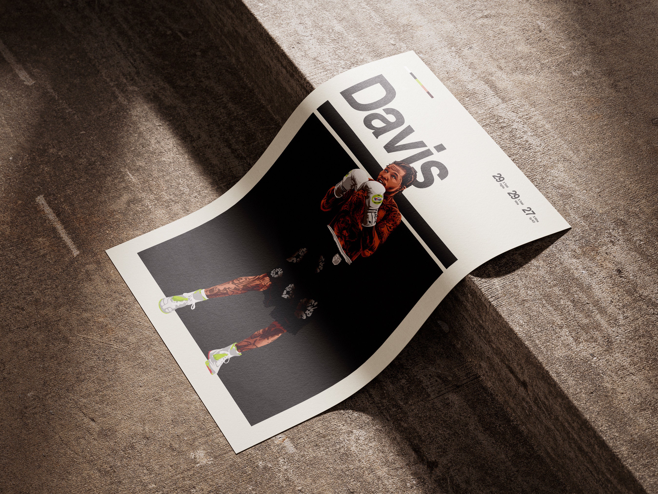 Gervonta Davis Poster, Boxing Poster, Modern Boxing Print, Minimalist ...