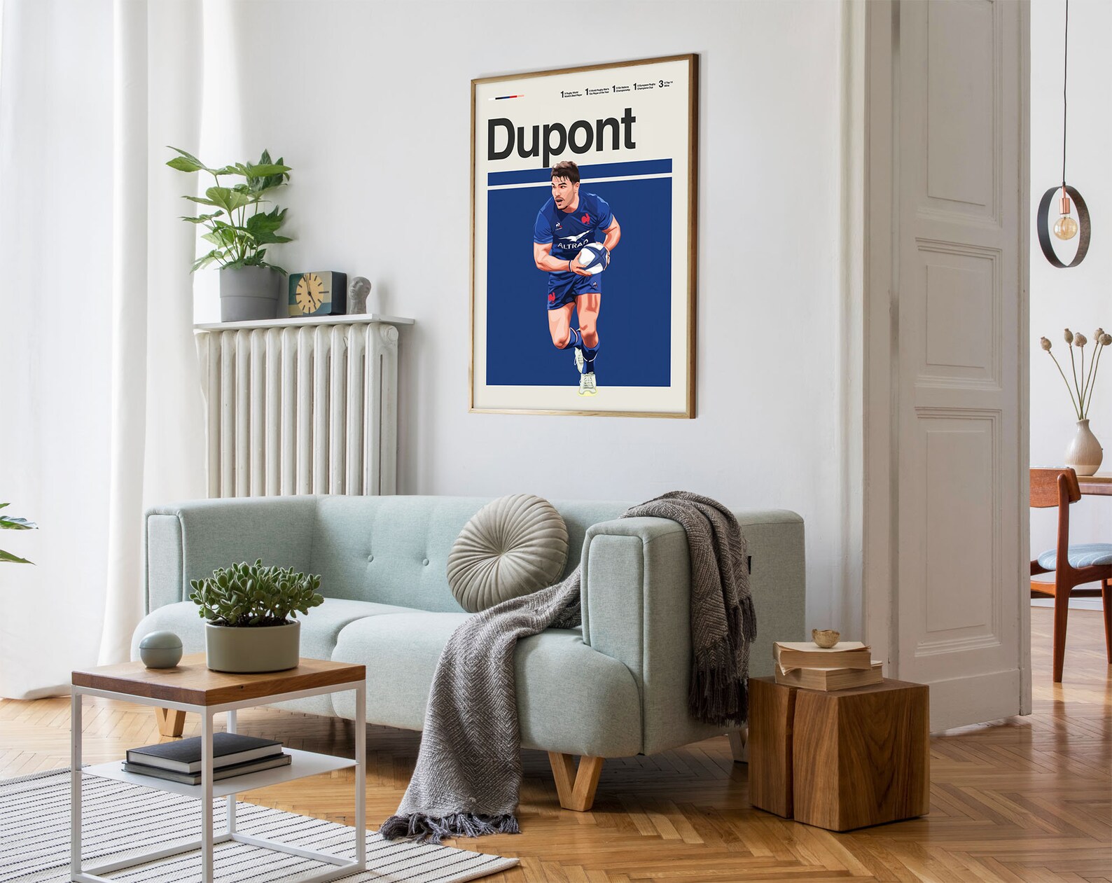 Antoine Dupont Poster, Rugby Poster, Modern French Rugby Print ...