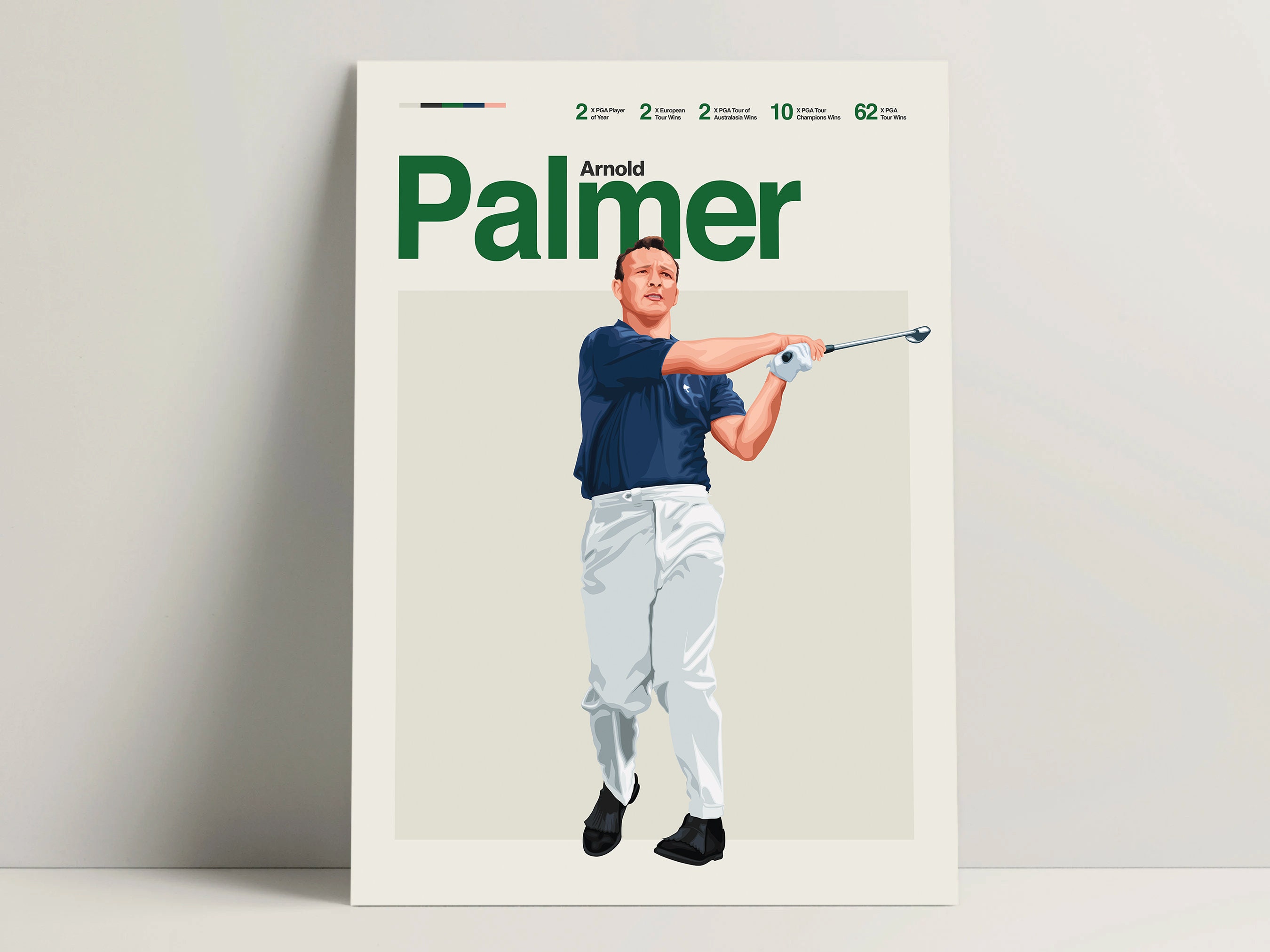 Arnold Palmer Poster, Golf Poster, Modern Golf Print, Minimalist Golf ...