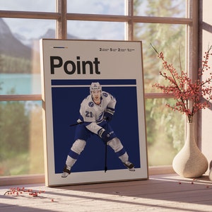 Brayden Point Poster, Hockey Poster, Modern Hockey Print, Minimalist ...