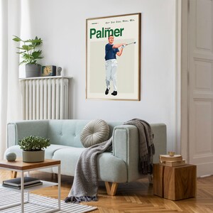 Arnold Palmer Poster, Golf Poster, Modern Golf Print, Minimalist Golf ...