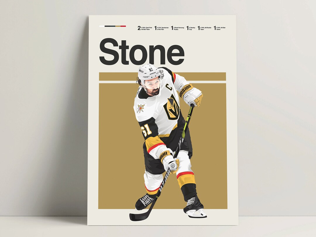 Mark Stone Poster, Hockey Poster, Modern Hockey Print, Minimalist NHL ...