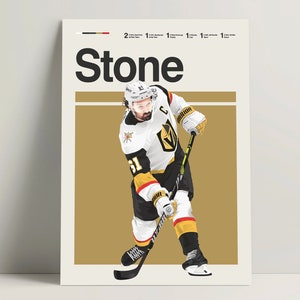 Mark Stone Poster, Hockey Poster, Modern Hockey Print, Minimalist NHL ...