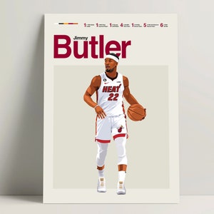 Jimmy Butler Poster, Basketball Poster, NBA Basketball Print ...