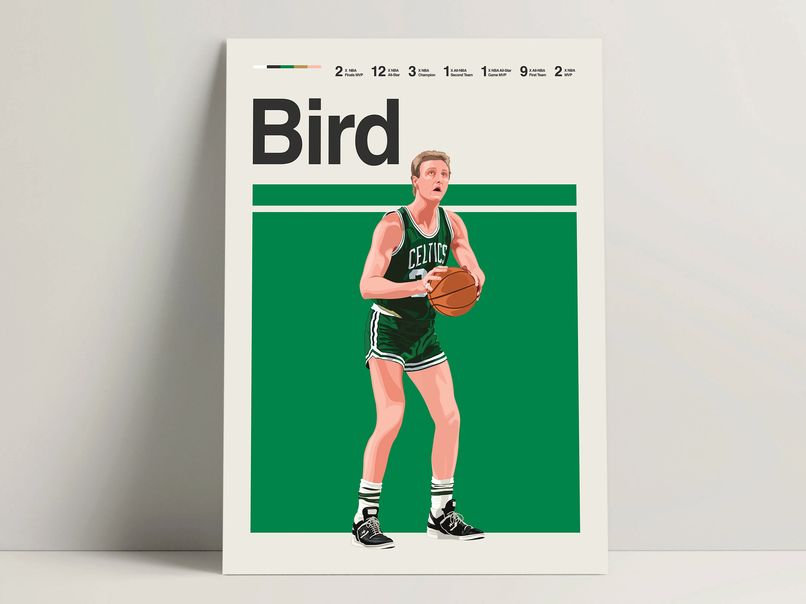 Larry Bird Poster, Basketball Poster, NBA Basketball Print, Basketball ...