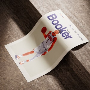 Devin Booker Poster, Basketball Poster, NBA Basketball Print ...