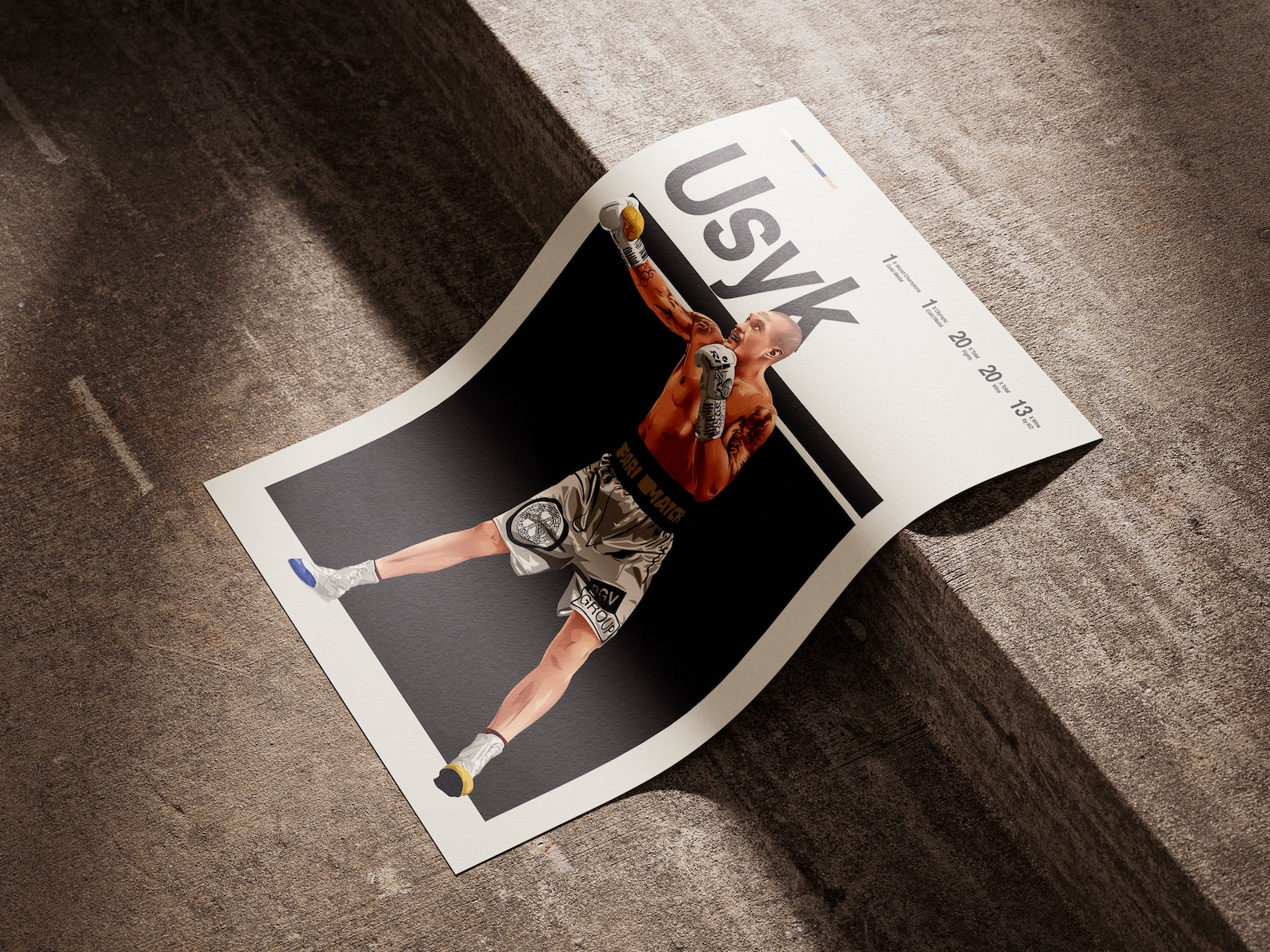Oleksandr Usyk Poster, Boxing Poster, Modern Boxing Print, Minimalist ...