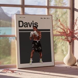 Gervonta Davis Poster, Boxing Poster, Modern Boxing Print, Minimalist ...
