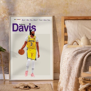 Anthony Davis Poster, Basketball Poster, NBA Basketball Print ...