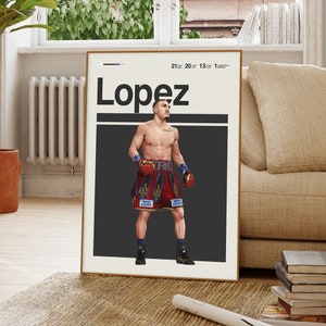 Teofimo Lopez Poster, Boxing Poster, Modern Boxing Print, Minimalist ...