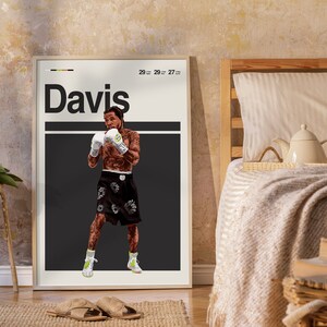 Gervonta Davis Poster, Boxing Poster, Modern Boxing Print, Minimalist ...