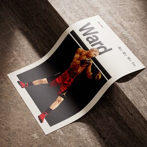 Andre Ward Poster, Boxing Poster, Modern Boxing Print, Minimalist ...