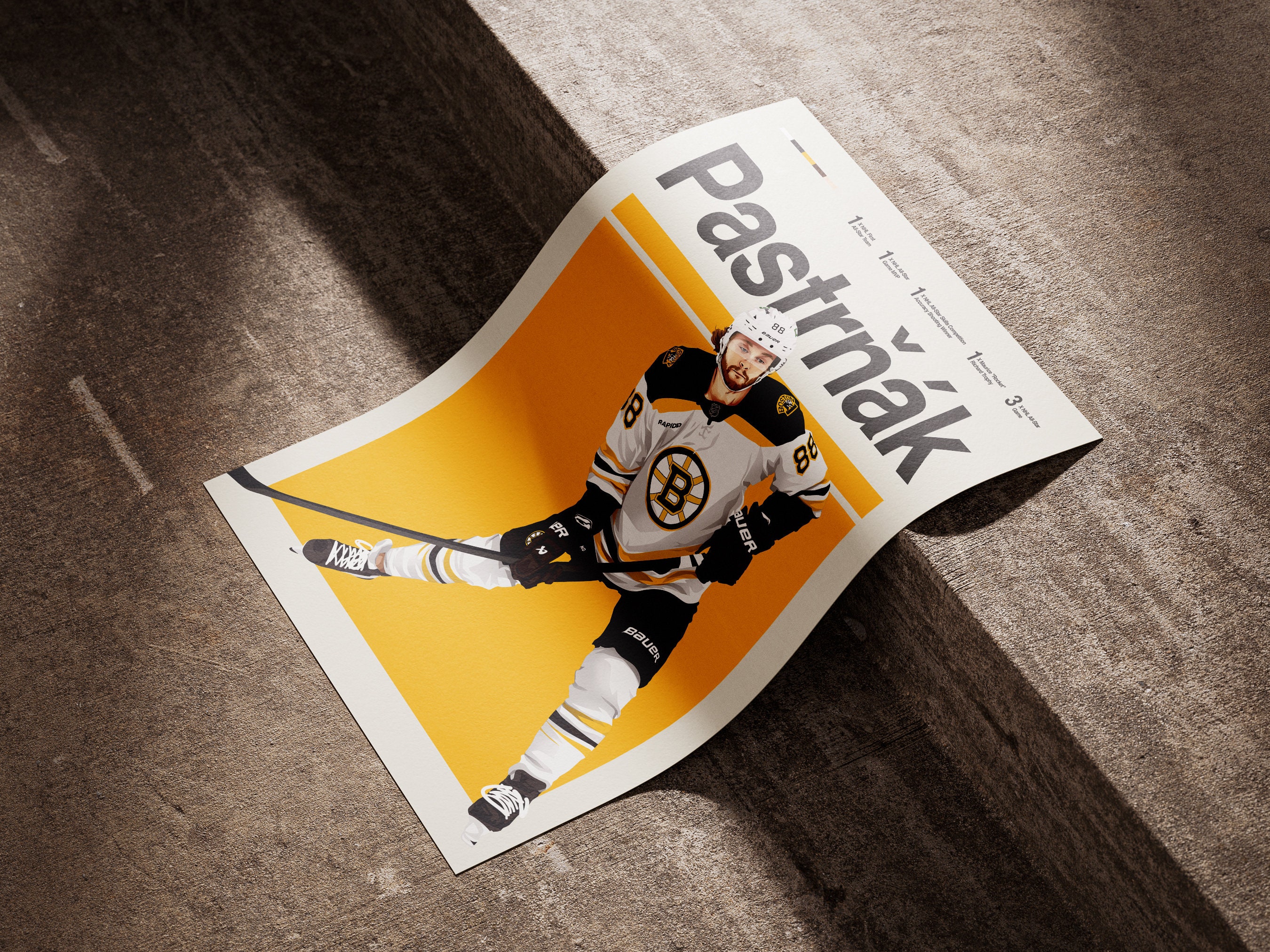 David Pastrnak Poster, Hockey Poster, Modern Hockey Print, Minimalist ...