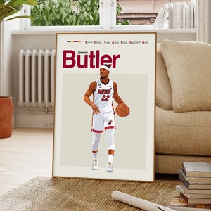 Jimmy Butler Poster, Basketball Poster, NBA Basketball Print ...