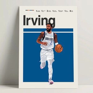 Kyrie Irving Poster, Basketball Poster, NBA Basketball Print ...